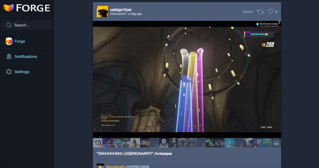 Forge app on PC lets you record and share your gameplay moments easily ...