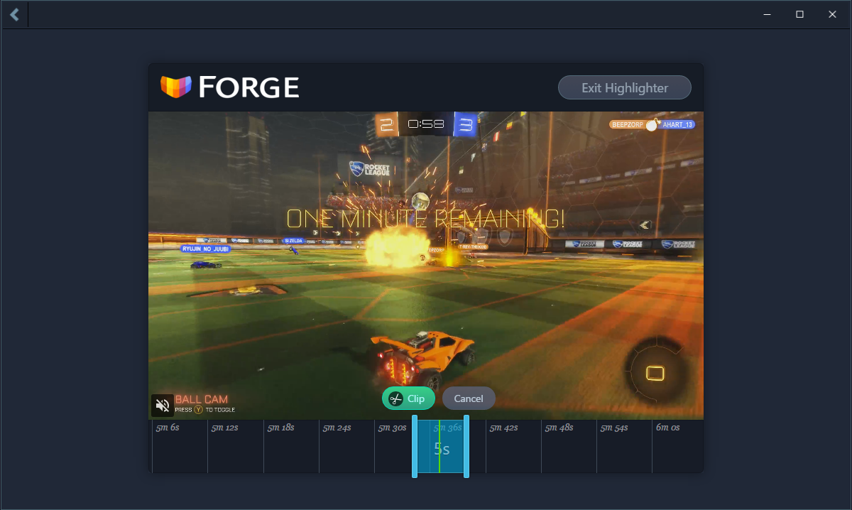 Forge app on PC lets you record and share your gameplay moments easily ...