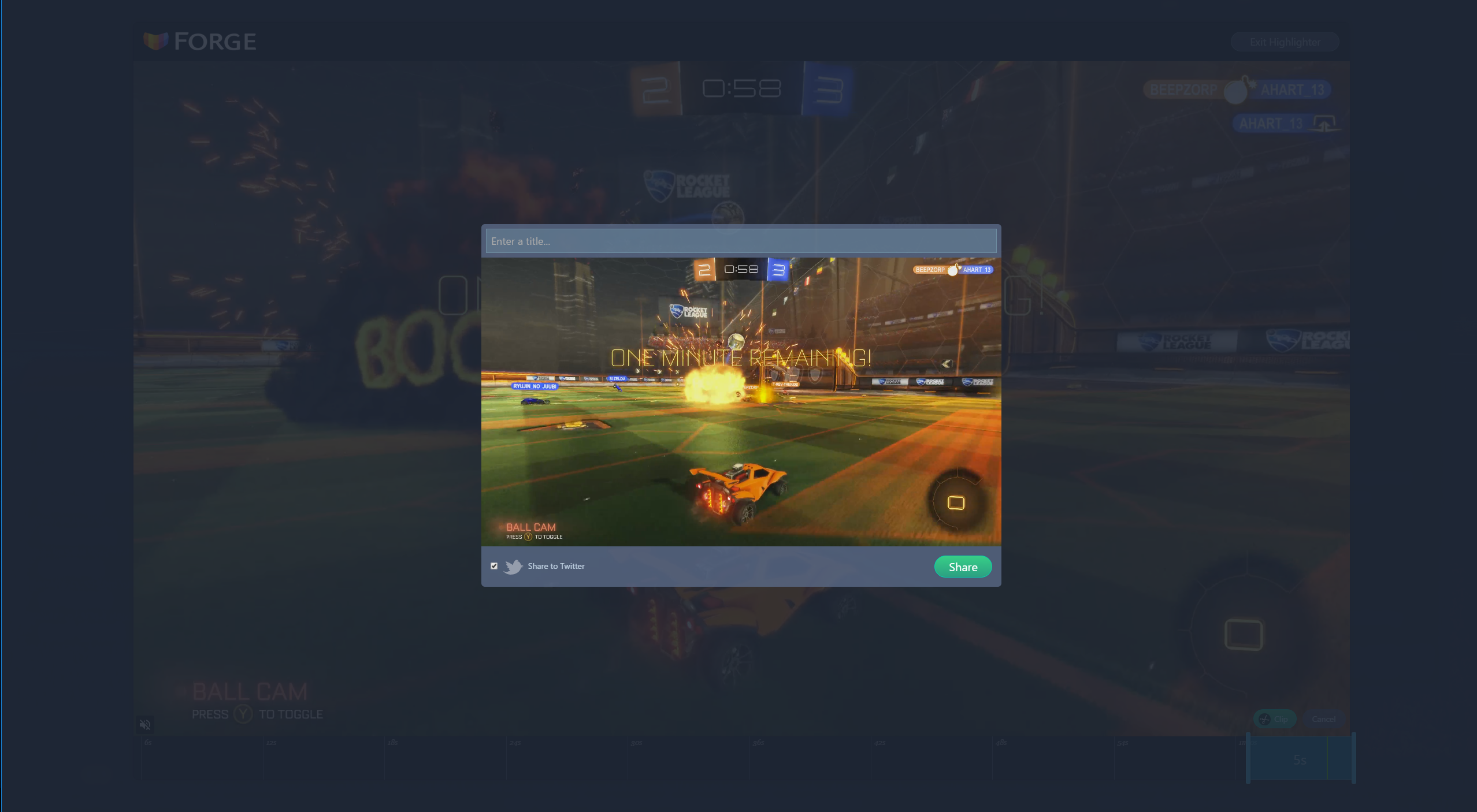 Forge app on PC lets you record and share your gameplay moments easily ...