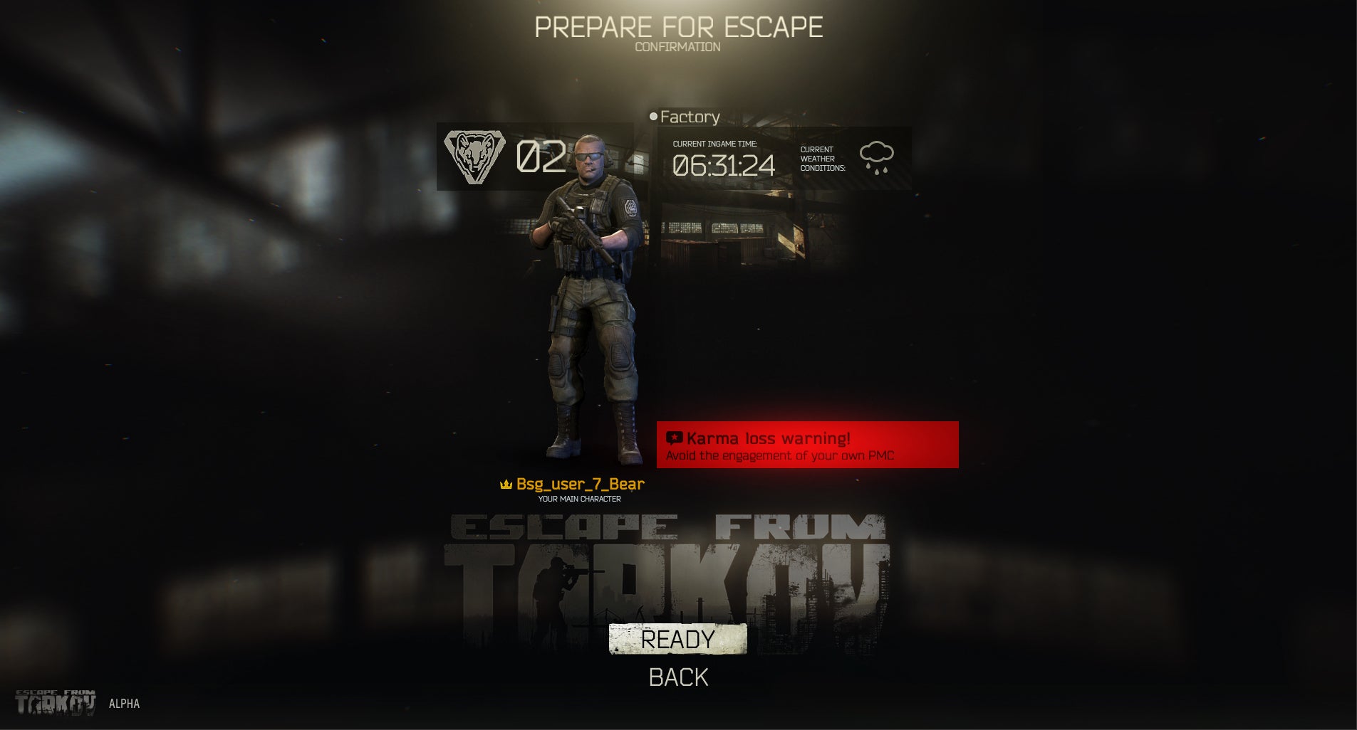 Interface screenshots released for Escape from Tarkov - Saving Content
