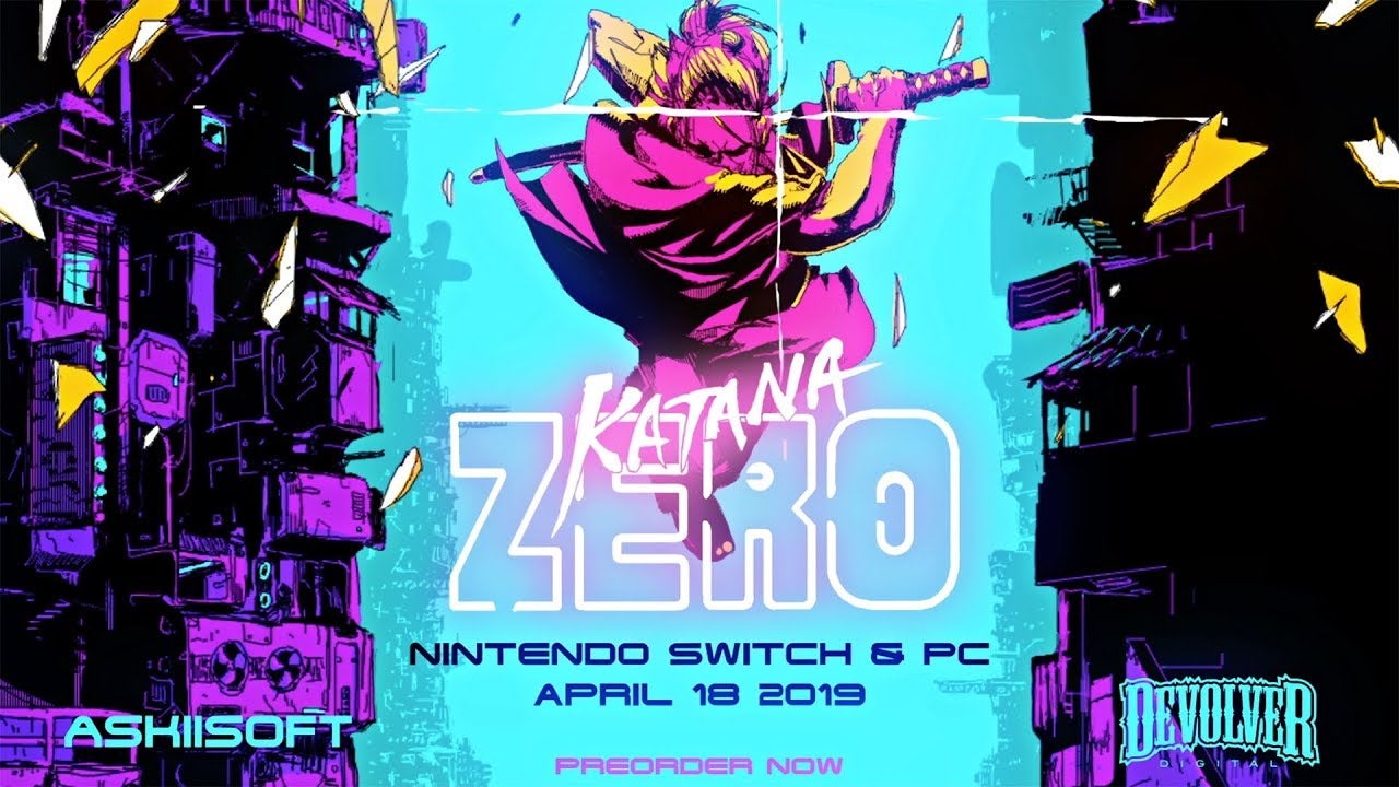 Katana ZERO, published by Devolver Digital gets a release date of April 18th for PC and Switch ...
