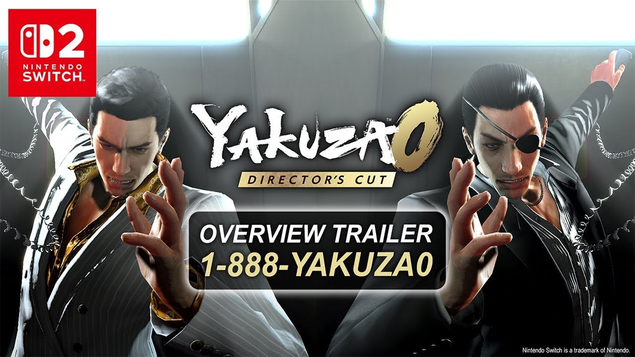 Yakuza 0 Director's Cut trailer for Switch 2 drops with a real and dialable 1-888-YAKUZA0 ...